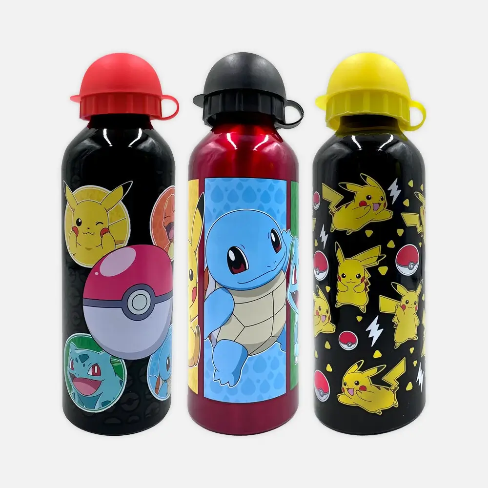 Aluminium Pokémon bottle - assorted (500 ml)